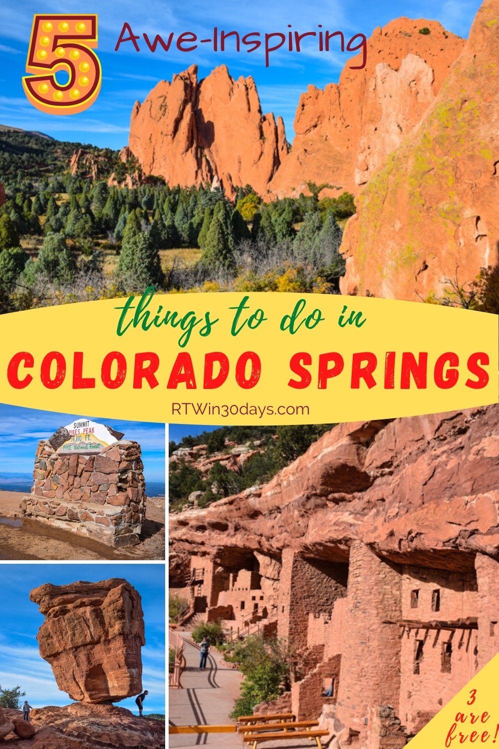 5 Awe-Inspiring Things to Do in Colorado Springs (3 are free!)